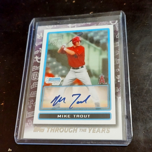 Other | 209 Bowman Chrome Prospect Mike Trout Auto Facsimile | Poshmark